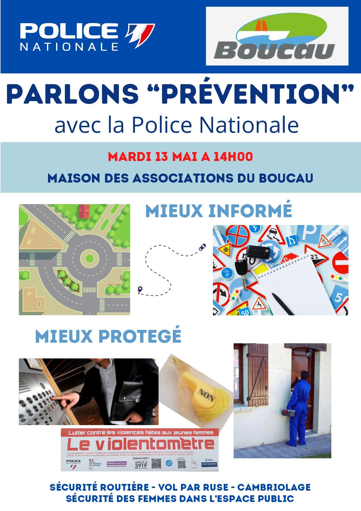 Rencontre Prévention & sécurité avec la Police Nationale – Mairie de Boucau